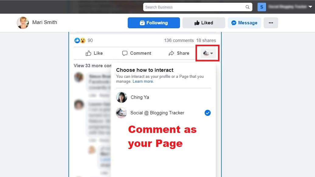 How to Comment as Your Facebook Business Page on Other Facebook Pages ...